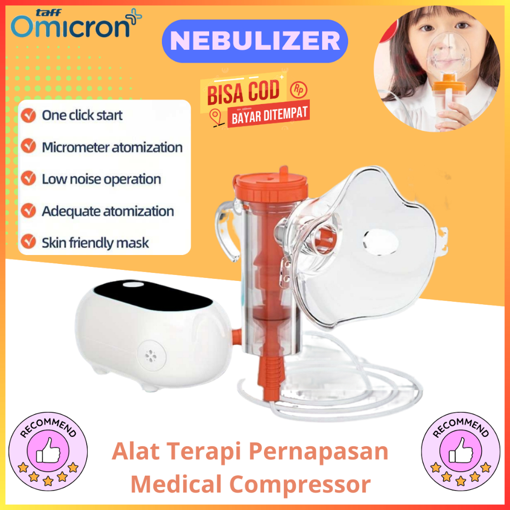 Jual Alat Terapi Pernapasan Portable Asma Medical Compressor Inhaler ...