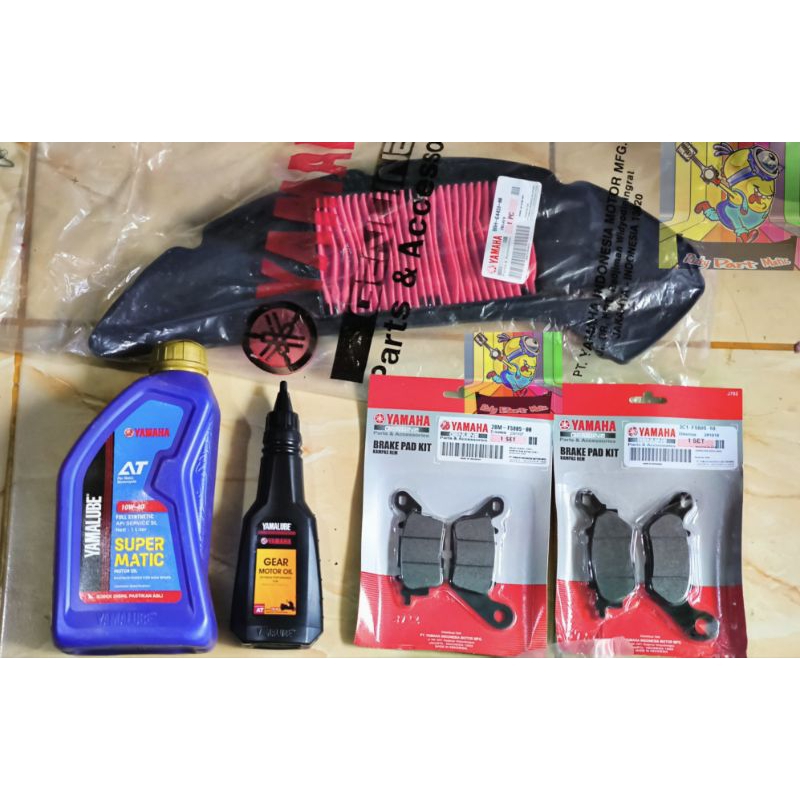 Jual Kampas rem belakang depan Oli Yamalube super matic 1 Liter Filter ...