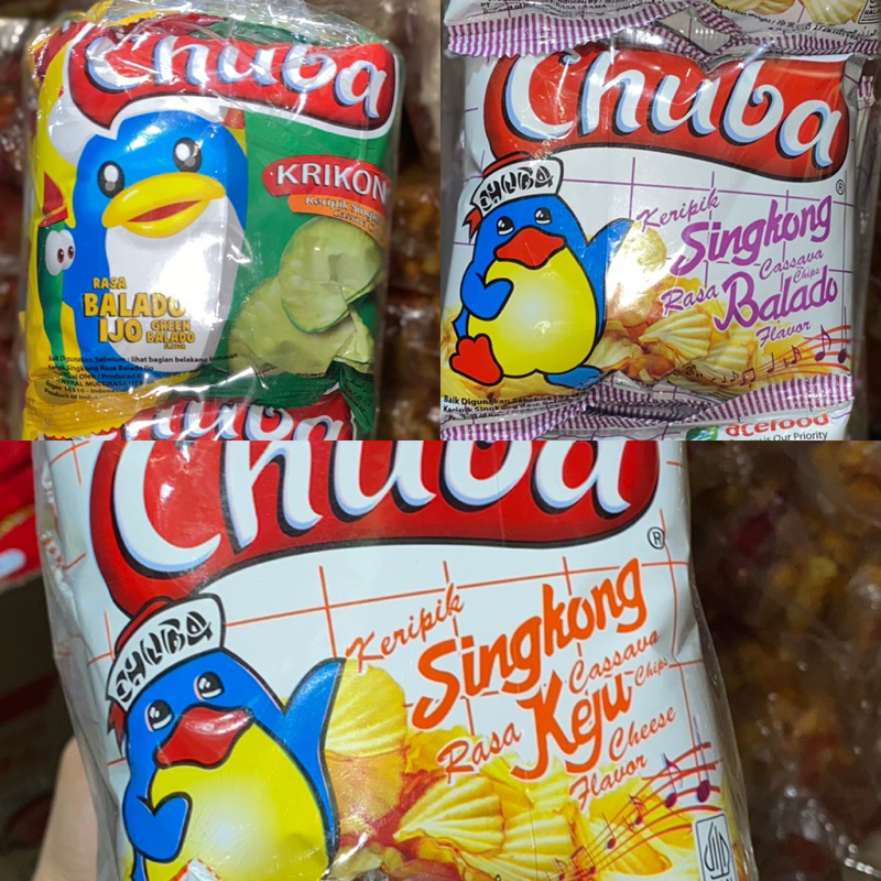 Jual CHIKI CIKI CHUBA KERIPIK SINGKONG KEJU/ BALADO/ BALADO IJO 1 PACK ...