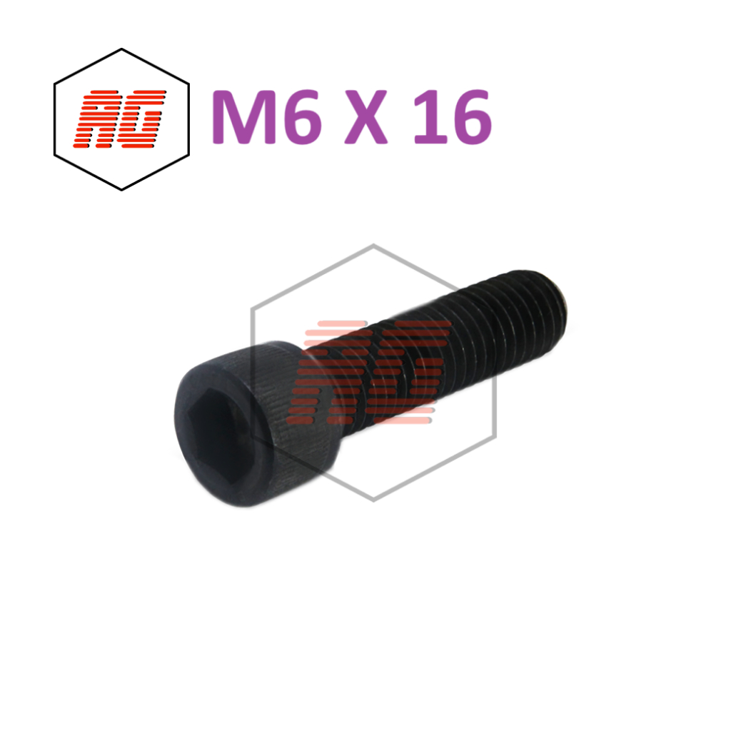 Jual BAUT L / HEX SOCKET HEAD CAP SCREW M6 X 16 | Shopee Indonesia