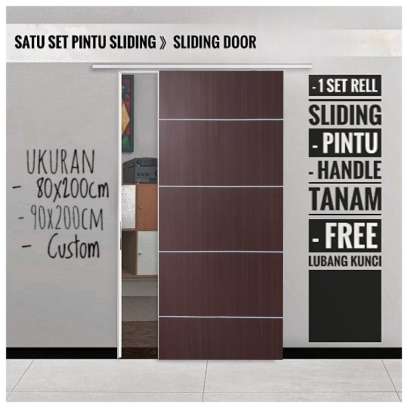 Jual Satu set pintu sleding, satu set pintu geser, pintu geser, pintu ...