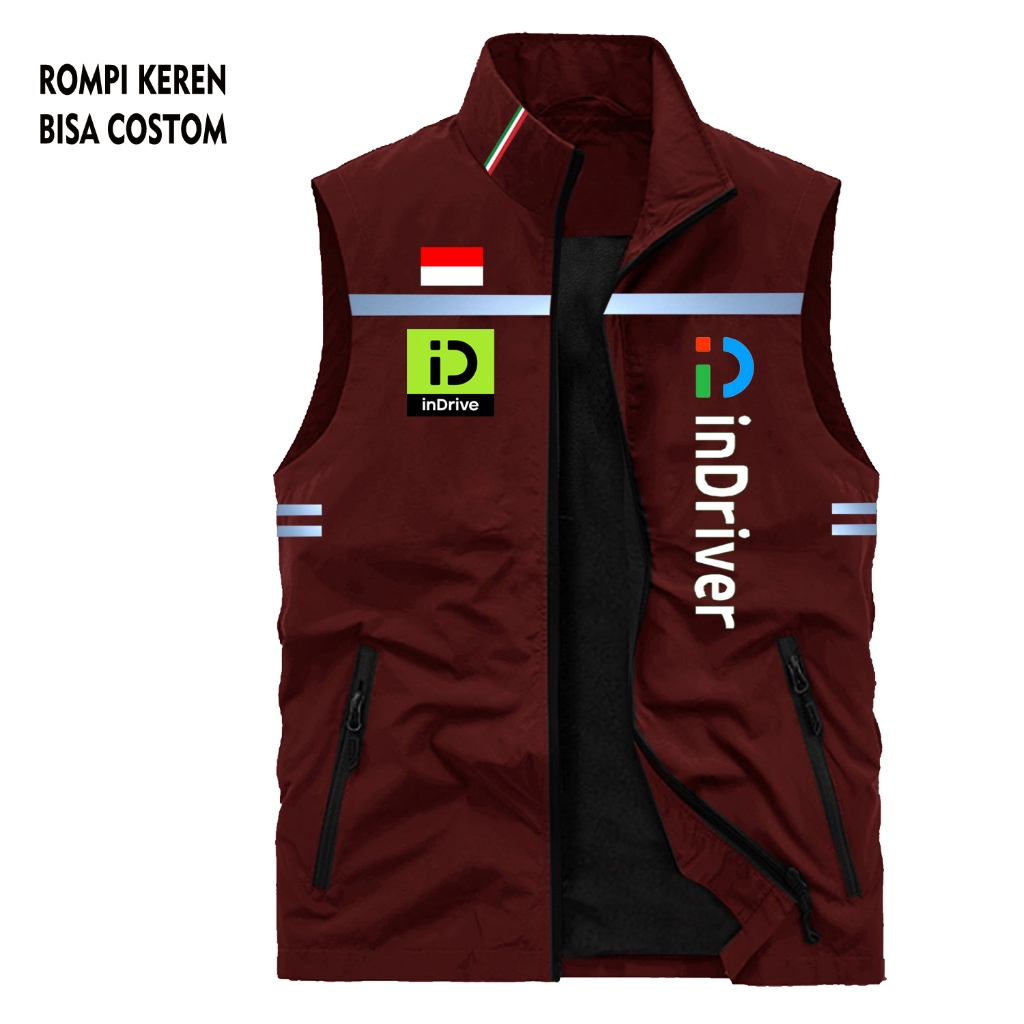 Jual Bisa Custom Rompi Motor Pria Wanita, Rompi Driver Ojol Indrive ...