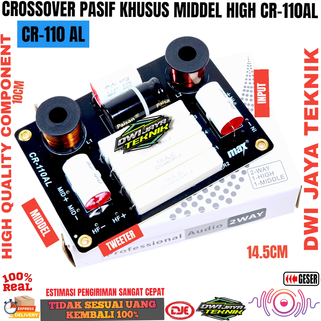 Jual CROSSOVER PASIF MAX 2 WAY CR -110AL | Shopee Indonesia
