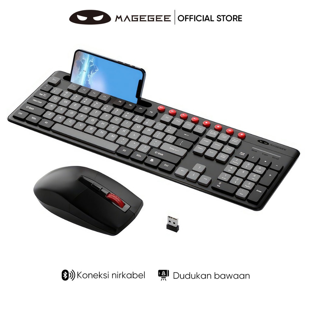 Jual Magegee Keyboard Dan Mouse Wireless Set 2.4G untuk Phone Holder ...