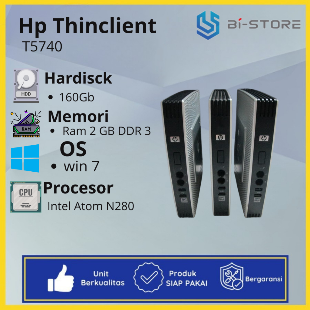 Jual Mini Pc Hp Thinclient T5740 Harddisk 160 Gb | Shopee Indonesia