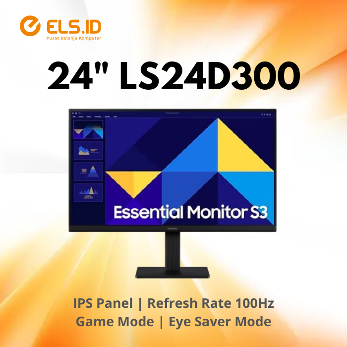 Jual Monitor Samsung LED LS24D300 24" Full HD IPS 100Hz | Shopee Indonesia