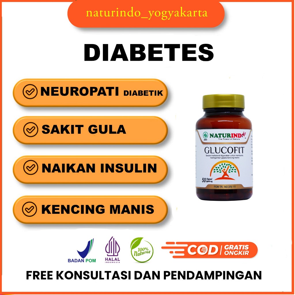 Jual GLUCOFIT OBAT DIABETES HERBAL GULA DARAH TINGGI JAMU DIABET ...