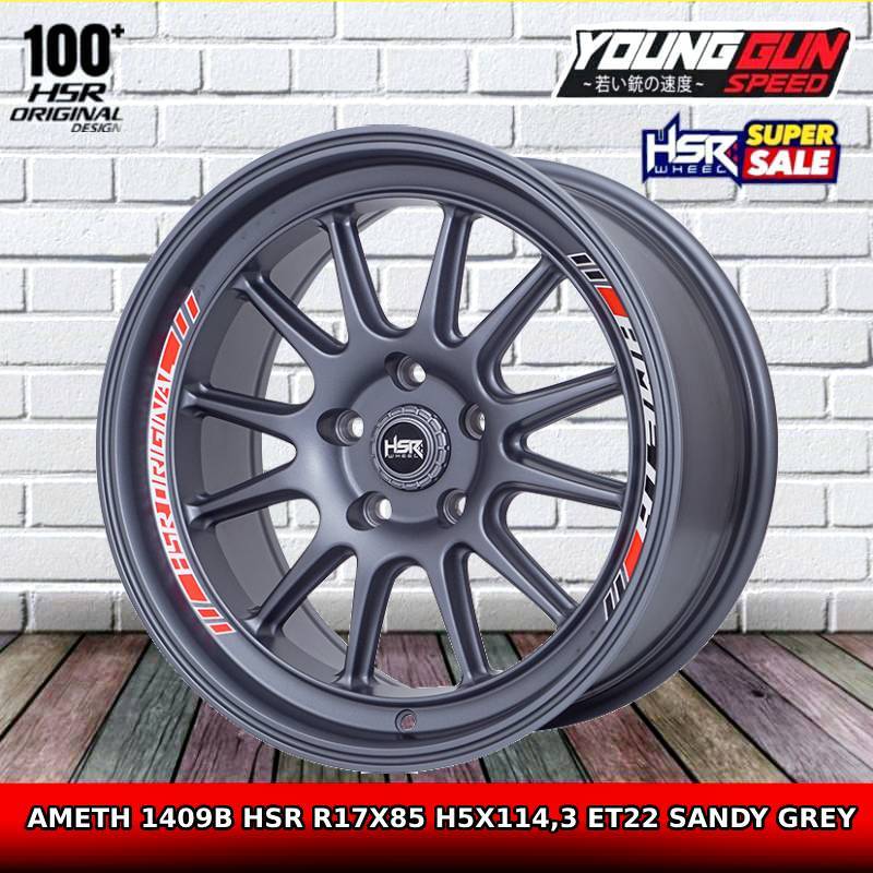 Jual velg hsr ring 17 racing ameth r.17 lebar 85 pcd 5x114 et 22 innova ...