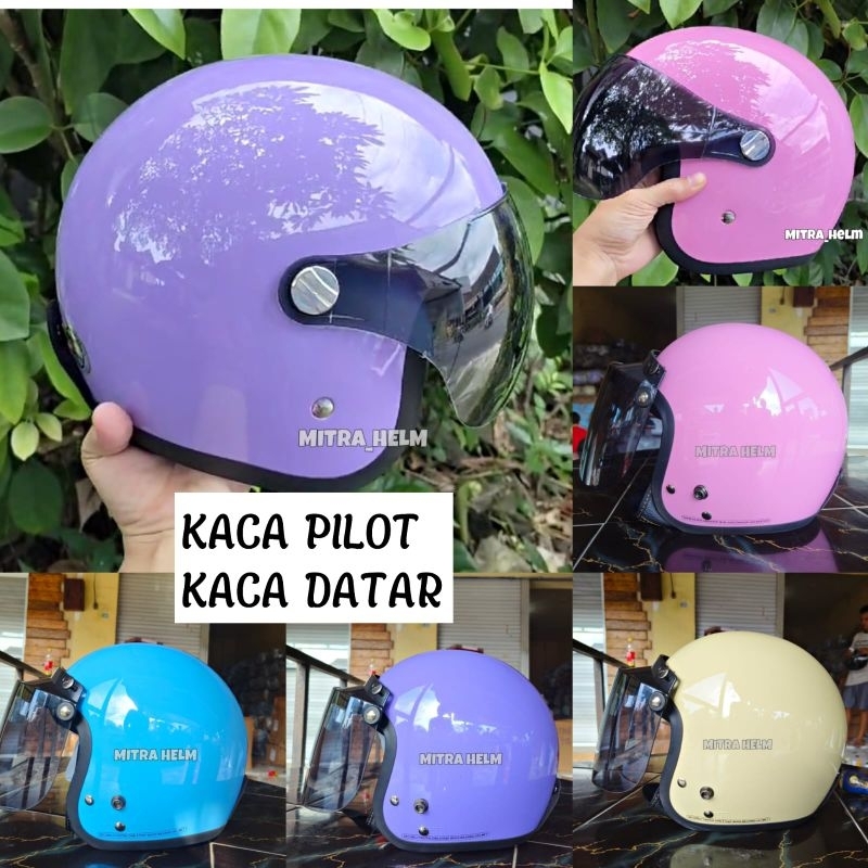 Jual HELM ANAK KIDS KACA BOGO/ KACA PILOT PREMIUM FREE BUBBLE + SARUNG ...