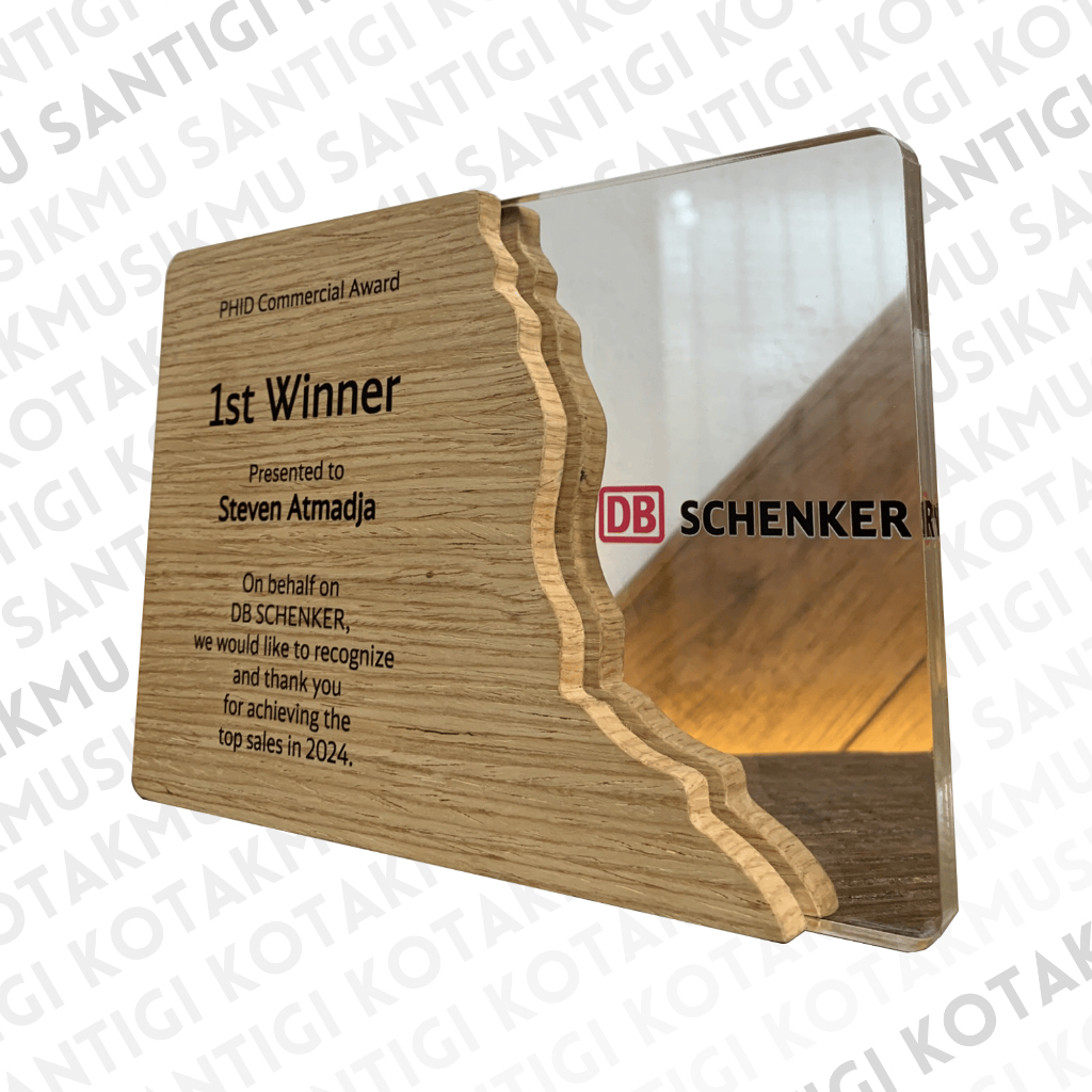 Jual Trophy Kayu Custom (Tipe-23) | Piala Kayu Custom | Plakat Kayu ...