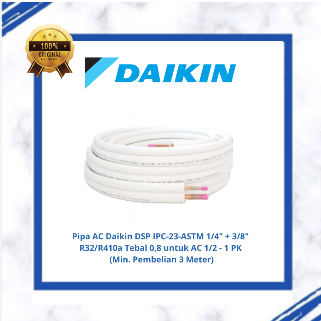 Jual Pipa AC Daikin DSP IPC-23-ASTM 1/4" + 3/8" R32/R410a Tebal 0,8 ...
