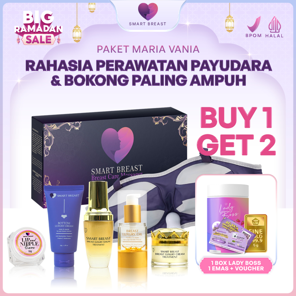 Jual Smart Breast x Maria Vania [ Paket Perawatan Payudara & Bokong Terbaik | Shopee Indonesia