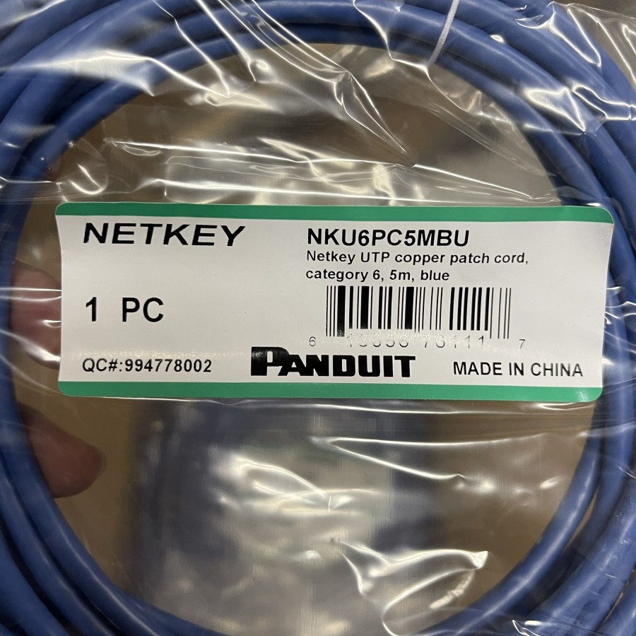 Jual PANDUIT Patch Cord UTP Cat.6 5meter / Patchcord UTP LAN Panduit ...