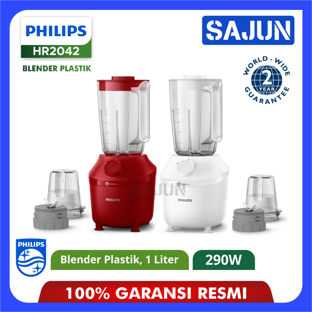 Jual Philips Blender 3000 Series - HR2042 / HR-2042 Kapasitas 1L ...
