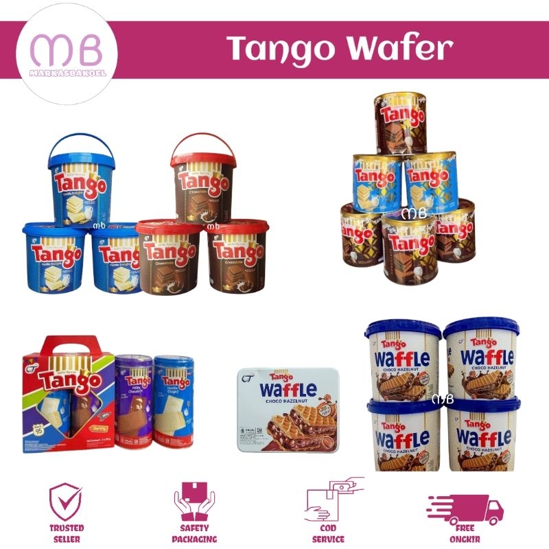 Jual TANGO WAFER RASA VANILLA COKELAT KEMASAN KALENG 240GR / TANGO ...