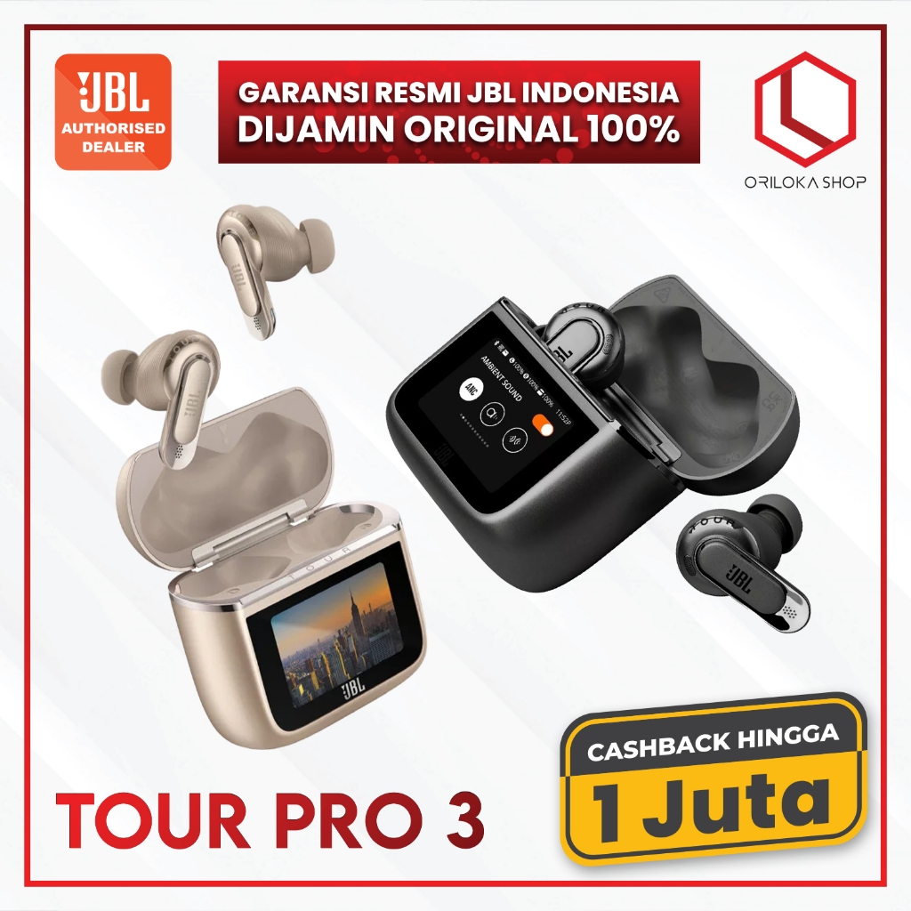 Jual JBL Tour Pro 3 ANC TWS Earphone Noise Cancelling True Wireless Earbuds with Smart Charging ...