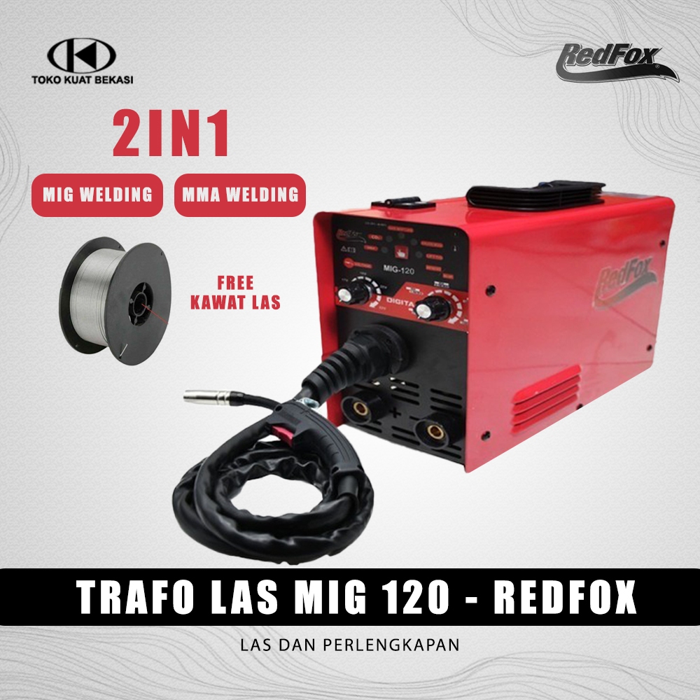 Jual Trafo Las MIG-120 merk REDFOX / Mesin Las CO2 / Las Flux Core ...