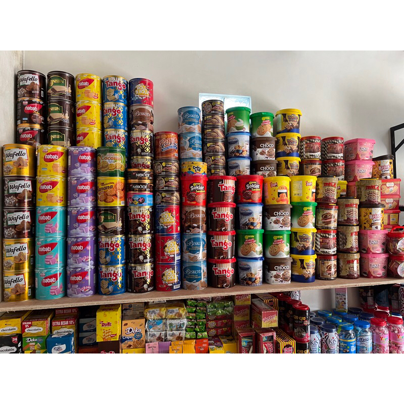 Jual Nabati,Tango,Wafello,Biskitop,Nissin & Aneka Roti kaleng lainya ...