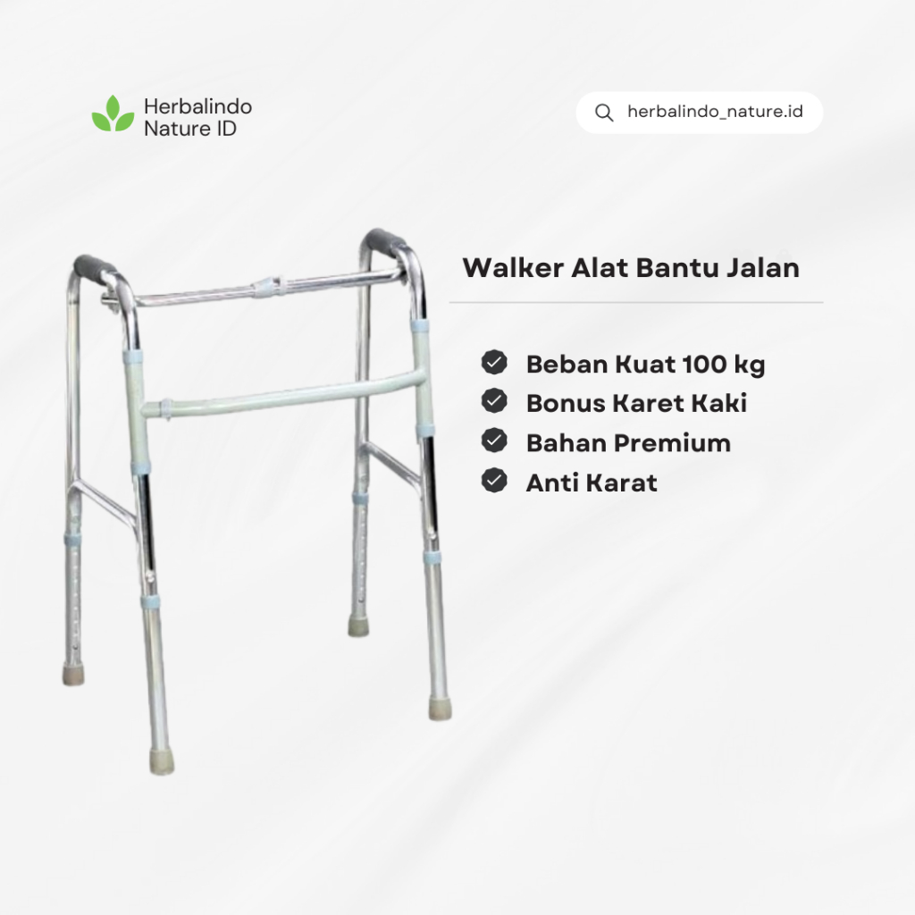 Jual Walker Alat Bantu Jalan Lansia Orang Tua Beban Kuat Hingga 100 KG ...