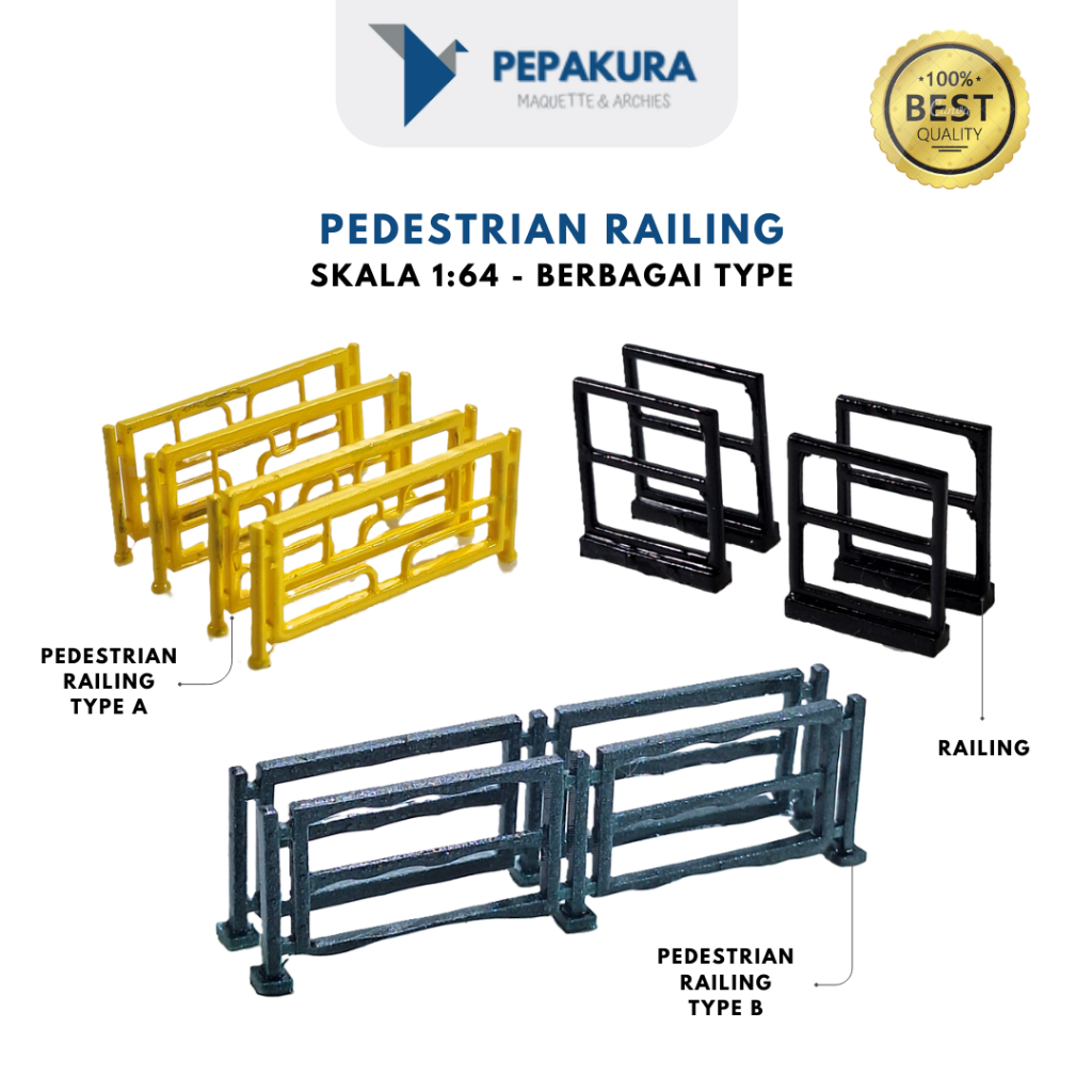 Jual Miniatur Maket Railing Pagar Pembatas Balkon Tangga Pedestrian ...