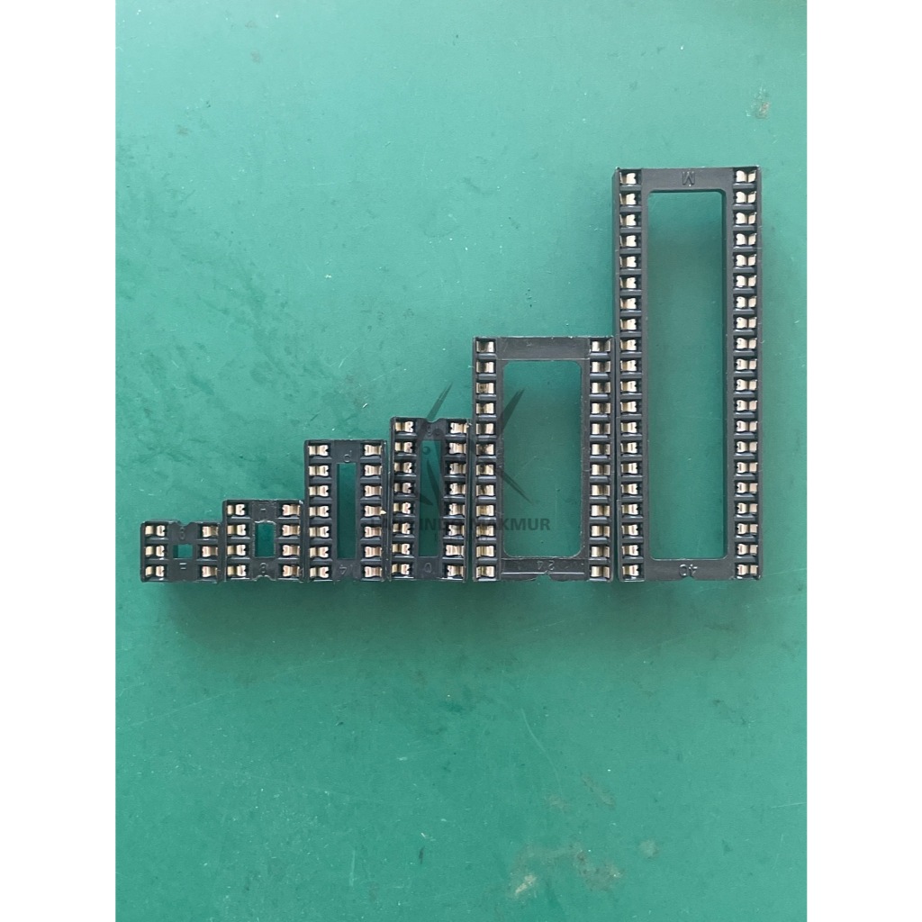 Jual 10 BUAH ANEKA SOCKET IC 6PIN 8PIN 14PIN 16PIN 24PIN 40PIN SOKET IC ...
