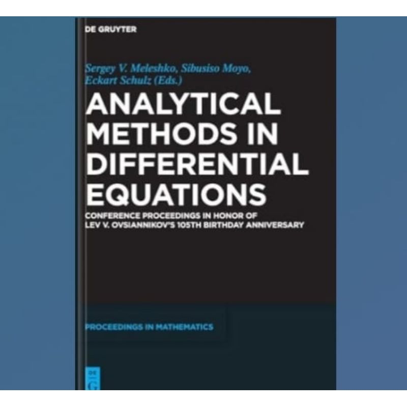 Jual Buku Analytical Methods in Differential Equations | Shopee Indonesia