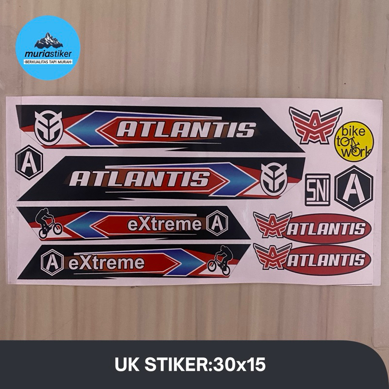 Jual Stiker Stripping Sepeda Custom Atlantis Extreme | Shopee Indonesia