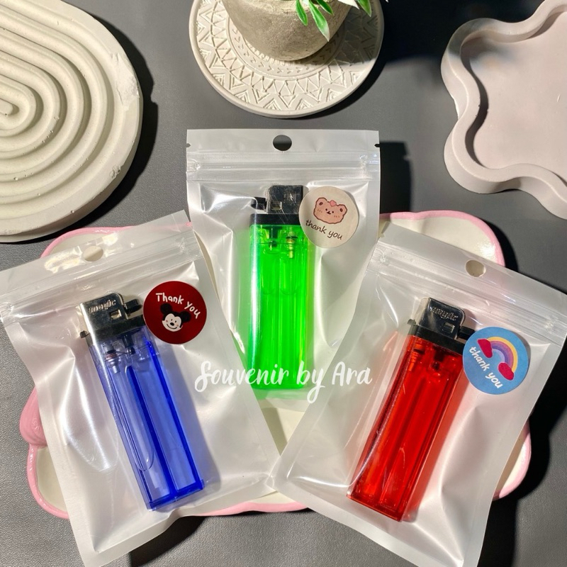 Jual 50 pcs || Souvenir Korek Api Gas Ukuran Besar Mix Warna ...