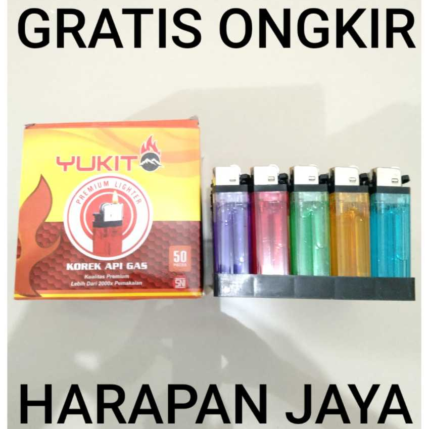 Jual YUKITO Korek Api Gas / Korek Roda Per Kotak ( ISI 50 PCS ...