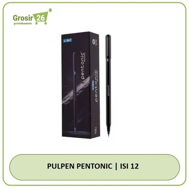 Jual (1 BOX) PULPEN / PENA / BOLPEN / BALL POINT PEN PENTONIC TINTA ...