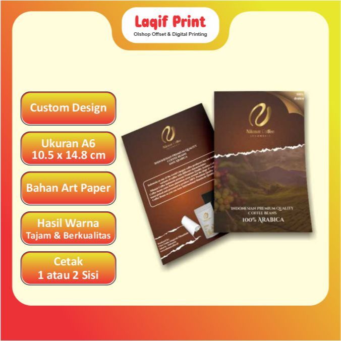 Jual Cetak Brosur / Flyer ukuran A6 Express | Shopee Indonesia