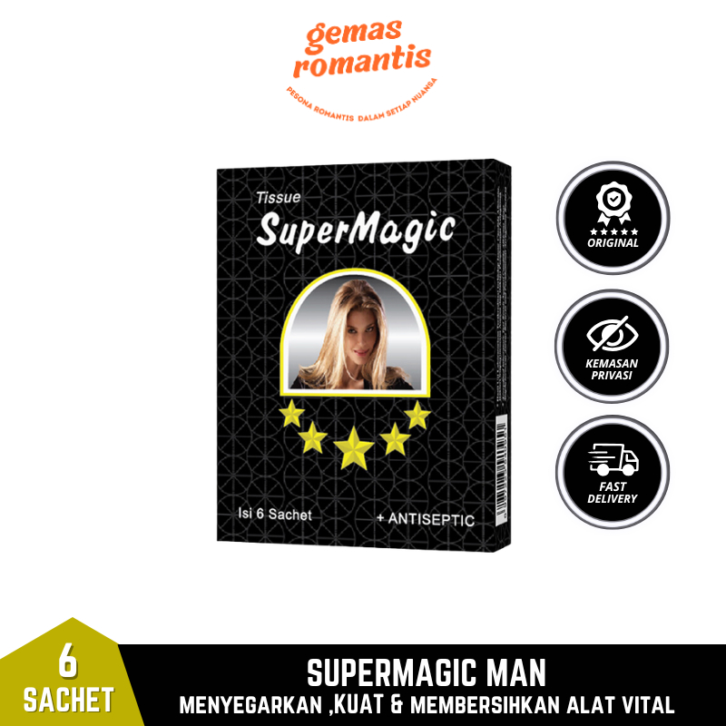 Jual Tisu Magic Man Original 6 Sachets - Tissue Super Magic | Shopee ...