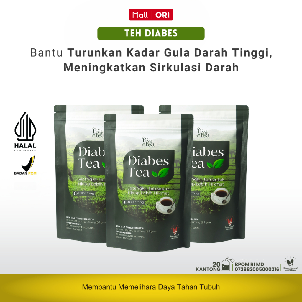 Jual PAKET 3 POUCH Bytea Diabes Tea - Membantu Untuk Stabilkan Kadar Gula Darah Tinggi Isi 20 ...