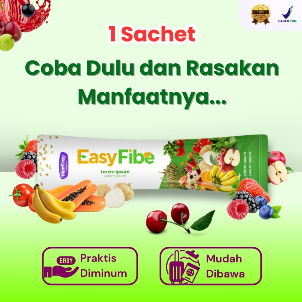 Jual EASYFIBE | 1 Sachet 1 Hari | Minuman Tinggi Serat Kaya Kolagen ...