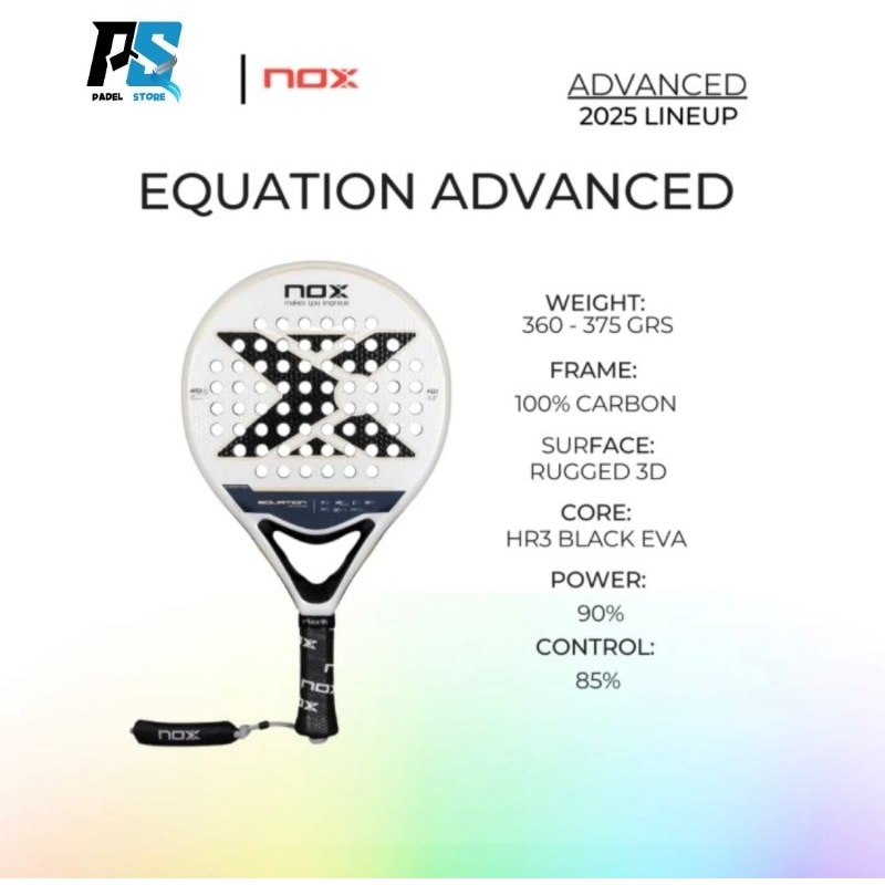 Jual NOX EQUATION ADVANCE 2025 PADEL RACKET | RAKET PADEL | RAKET NOX ...