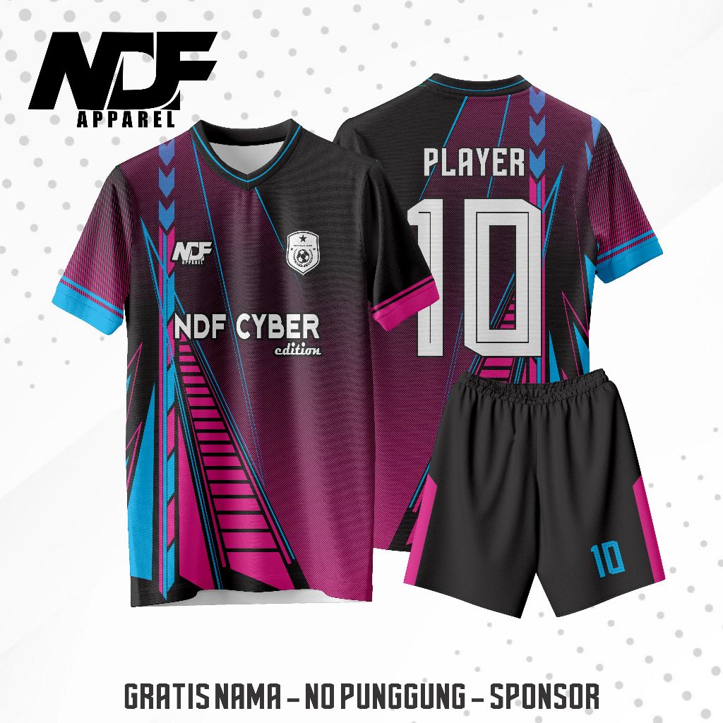 Jual Jersey Futsal Sepakbola Pink Biru Full Printing Gratis Custom No ...