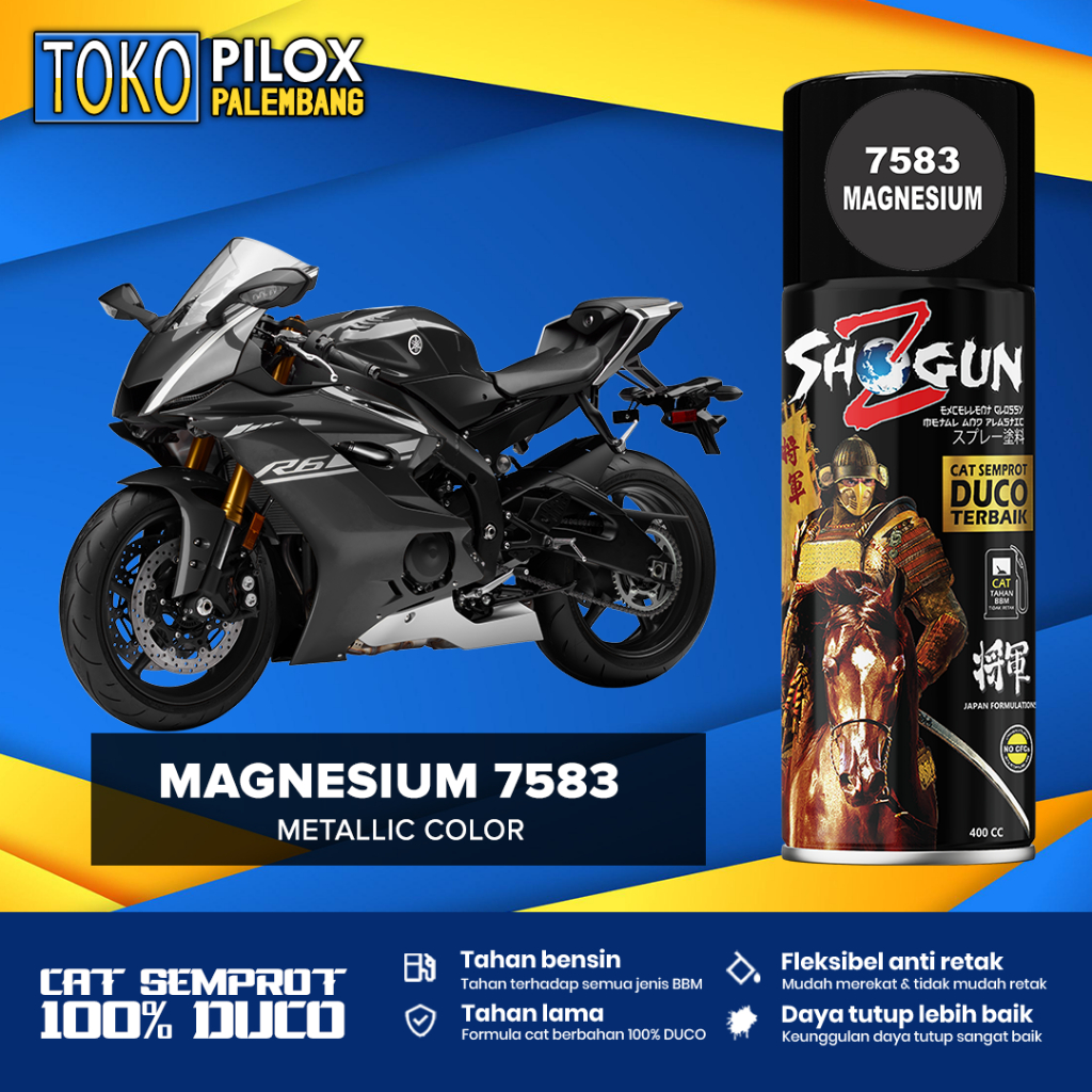 Jual Cat Semprot Pilox Warna Velg Magnesium Mobil Motor - Shogun Z Duco ...