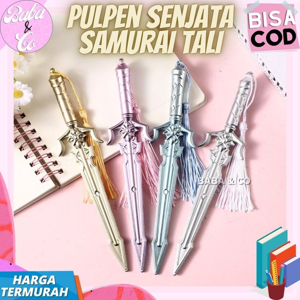 Jual PULPEN UNIK PEN SENJATA PEDANG TALI SAMURAI PULPEN IMUT LUCU ...