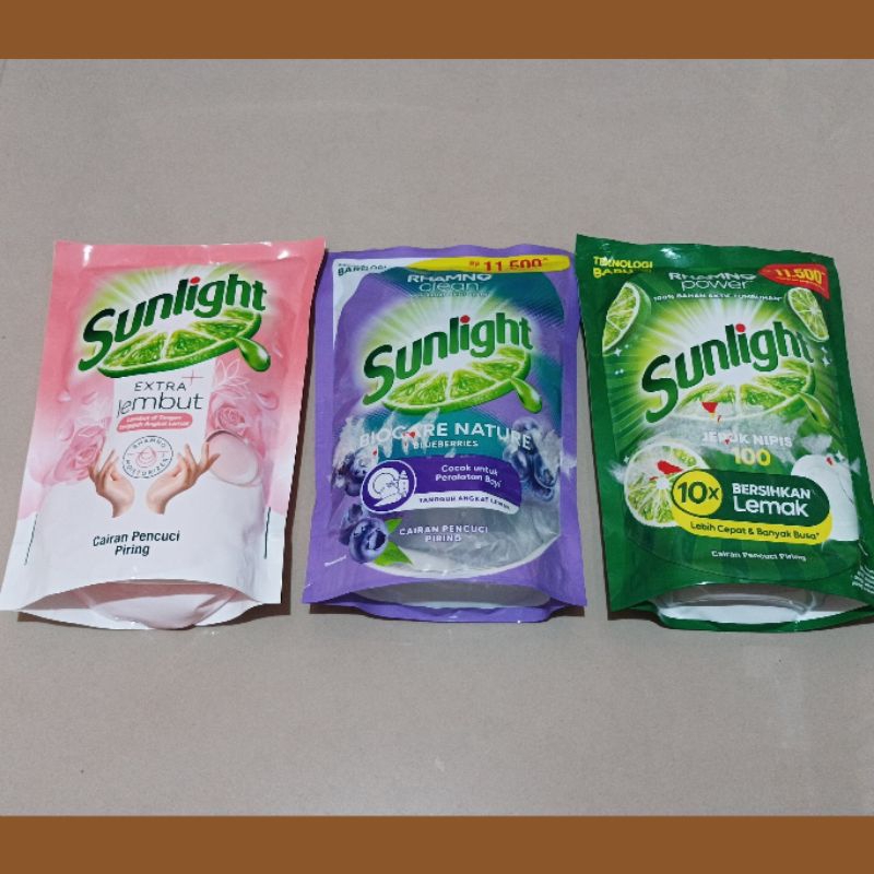 Jual Sunlight Sabun Cuci Piring Biocare Nature/Extra Lembut/Jeruk Nipis ...