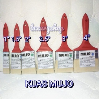 Jual MUJO Kuas cat tembok MUJO 1 / 1.5 / 2/ 3/ 4 inch gagang plastik ...
