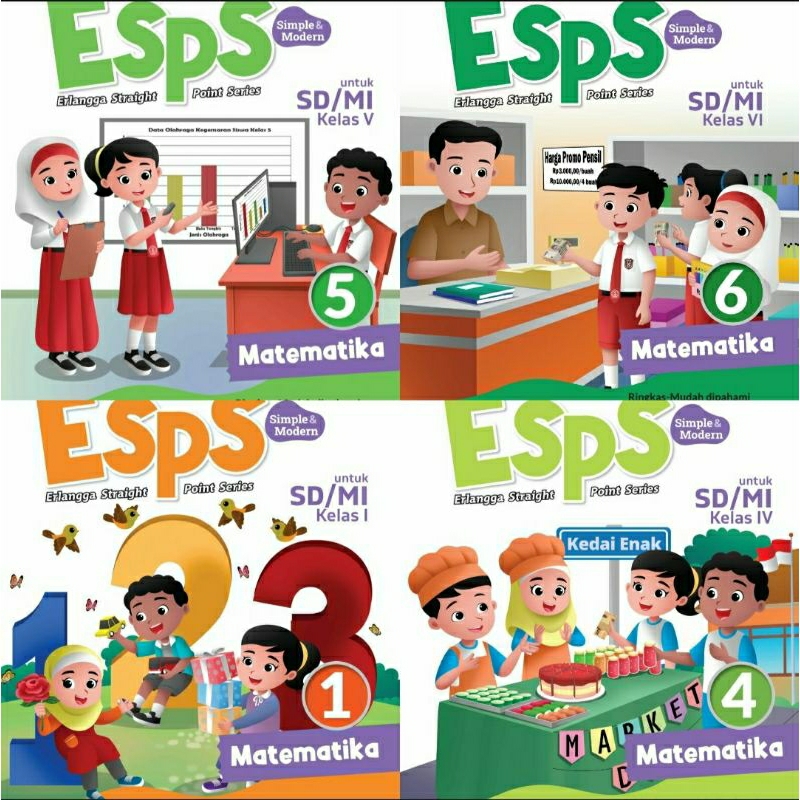 Jual ESPS Matematika Edisi REVISI Kurikulum Merdeka kelas 1,2,3,4,5,6 Penerbit Erlangga | Shopee ...