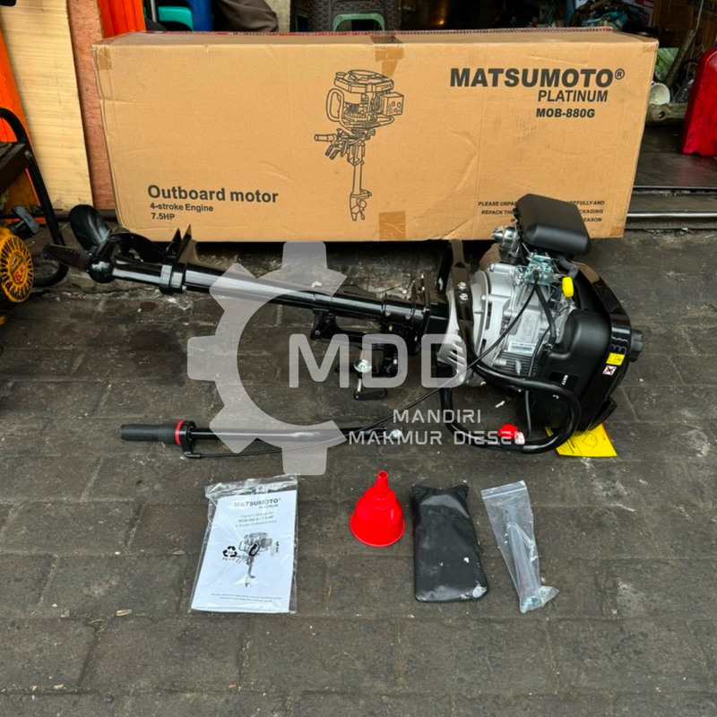 Jual MATSUMOTO MESIN TEMPEL PERAHU 7.5 HP 4 TAK MARINE OUTBOARD SPEEDBOAT MOTOR MOB-880 G ...