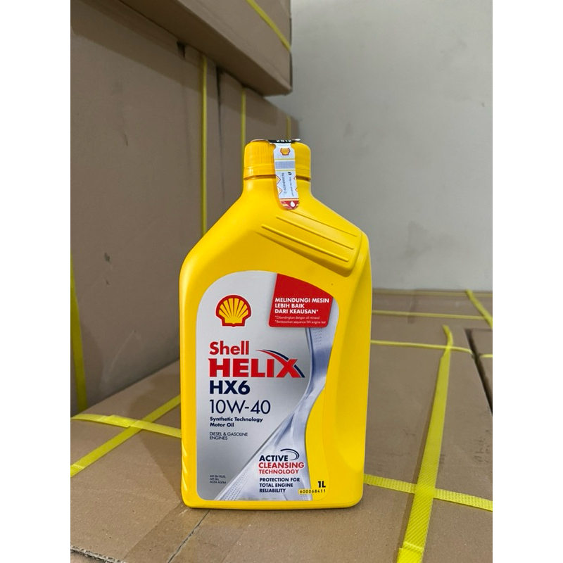 Jual OLI MESIN SHELL HELIX HX6 10W-40 SYNTHETIC TECHNOLOGY 1LTR ...