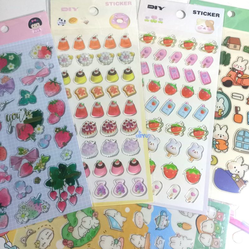 Jual [READY] Sticker 3D Timbul Y2k Style Japanese Aesthetic sticker ...