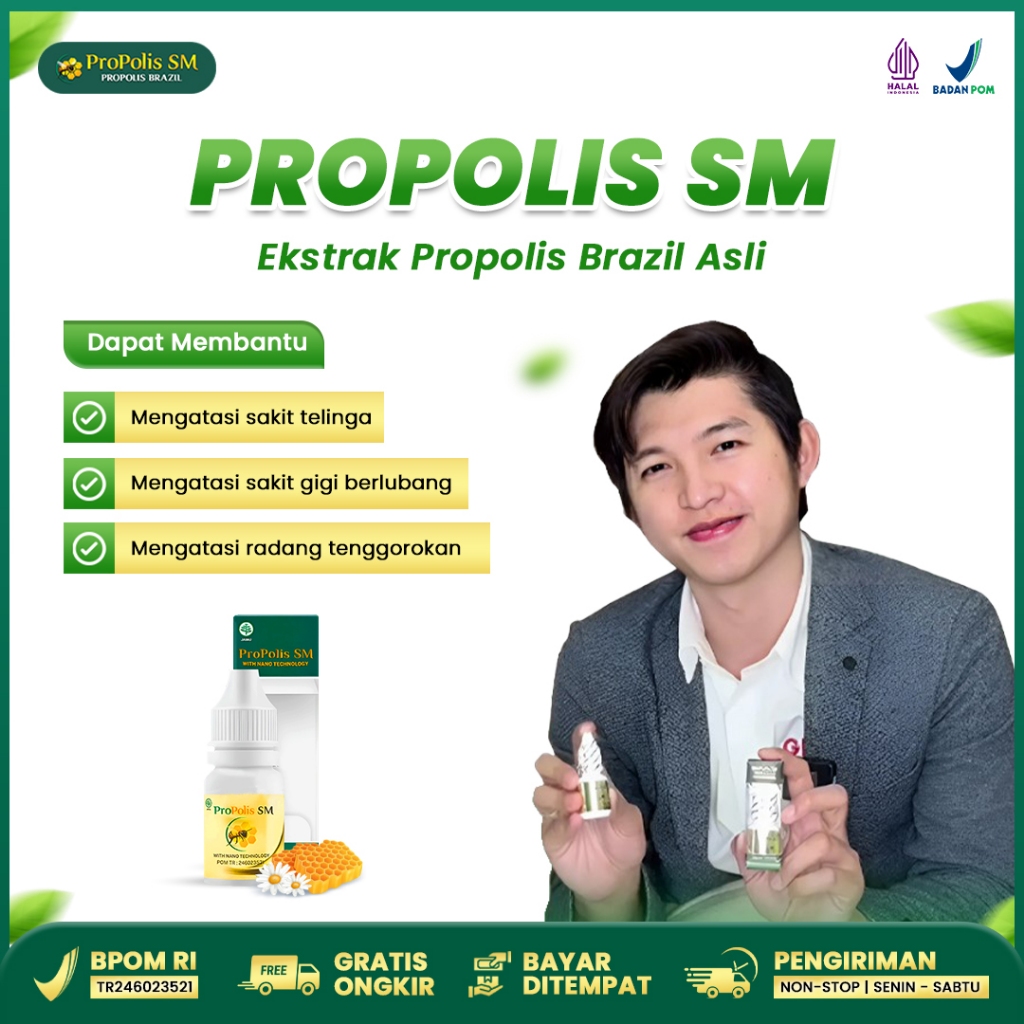 Jual Propolis SM Herbal Obat Amandel - Radang Tenggorokan - Sakit ...