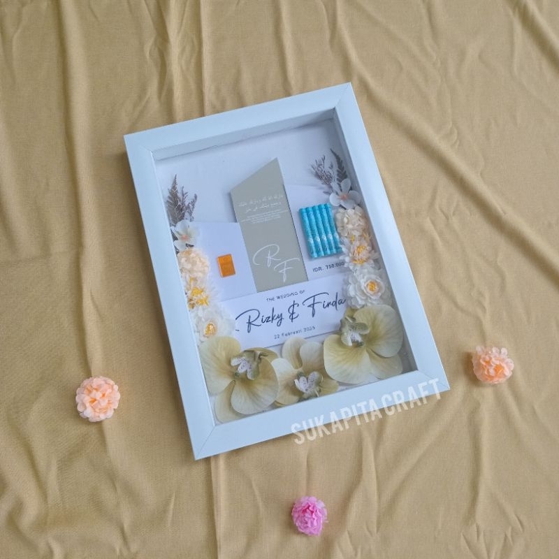 Jual Mahar Pernikahan Akrilik Estetik Custom Bingkai Mahar Wedding ...