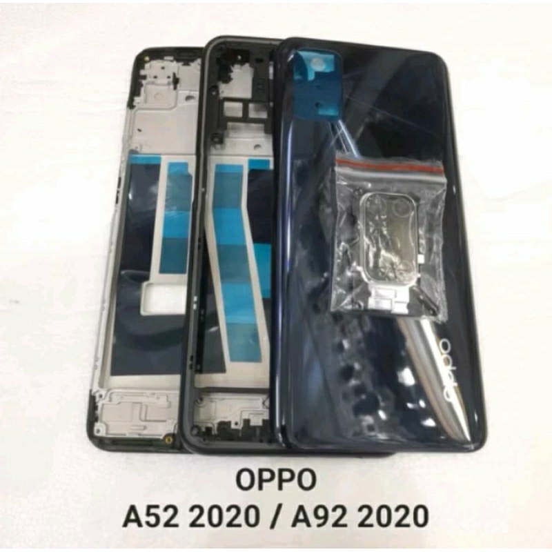 Jual Kesing Casing Housing Fullset OPPO A92 2020 | A52 Backdoor + Frame ...