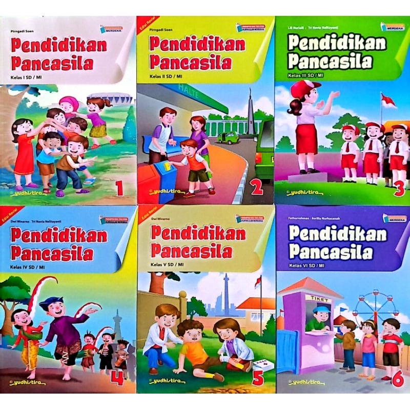 Jual BUKU Pendidikan Pancasila Kelas 1 2 3 4 5 6 SD/MI Kurikulum Merdeka Terbaru Yudhistira ...