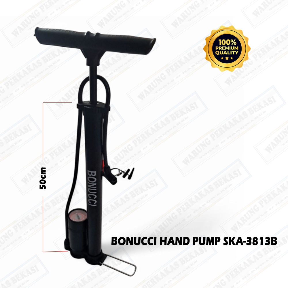 Jual BONUCCI Pompa Angin / Pompa Tangan Tabung 50cm Set Manometer Untuk ...
