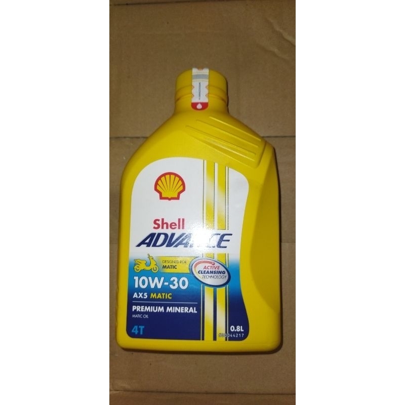 Jual Oli Shell Advance AX5 Matic SAE 10W-30 JASO MB 800 mL scooter 0,8 L | Shopee Indonesia
